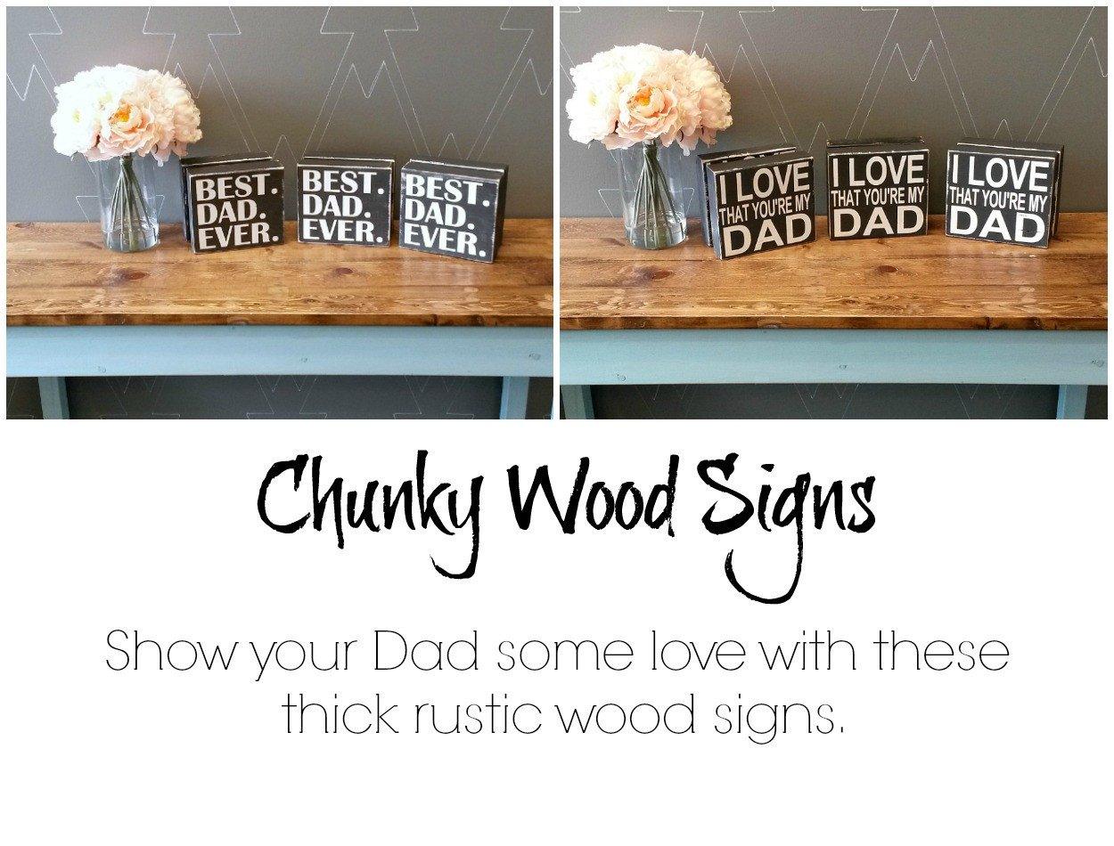 Chunky Signs for Father's Day | Netties Expressions