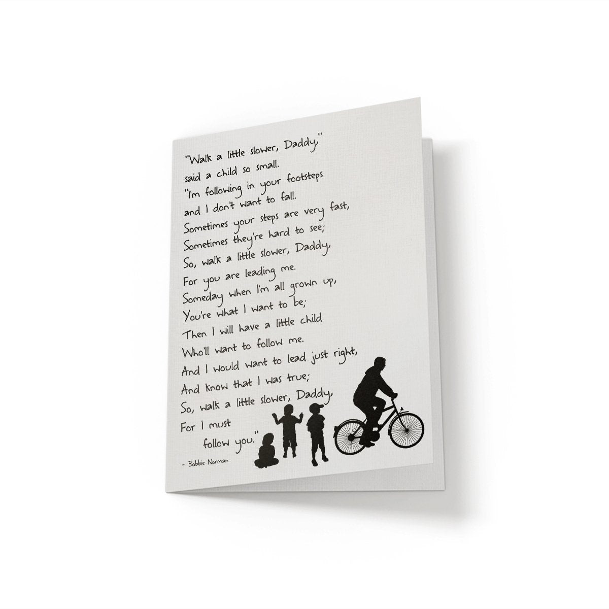 Walk a little slower daddy - Custom Father's Day Card | Netties Expres ...