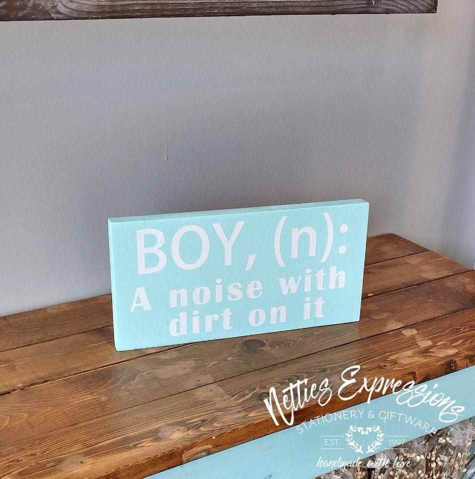 Boy Definition - Wood Sign | Netties Expressions
